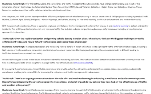 Vehant Technologies : Security and Traffic Enforcement Solutions